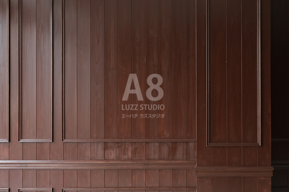 ウッド壁（木の壁）｜大阪南堀江・レンタル撮影スタジオ A8 LUZZ STUDIO（エーハチ ラズスタジオ）